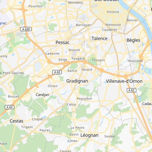 CARTE DE BORDEAUX : Situation géographique et population de Bordeaux en ...