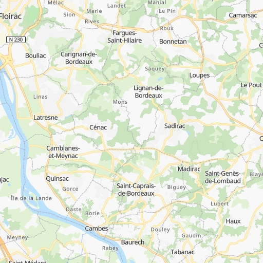 CARTE DE BORDEAUX : Situation géographique et population de Bordeaux en ...