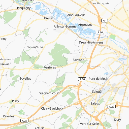 CARTE DE AMIENS : Situation géographique et population de Amiens en ...