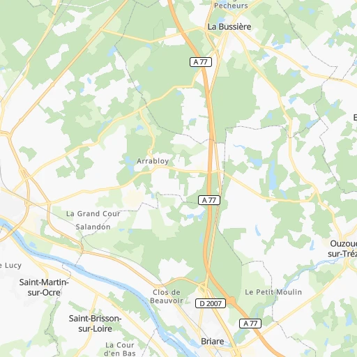 CARTE DE GIEN : Situation géographique et population de Gien en 2025 ...