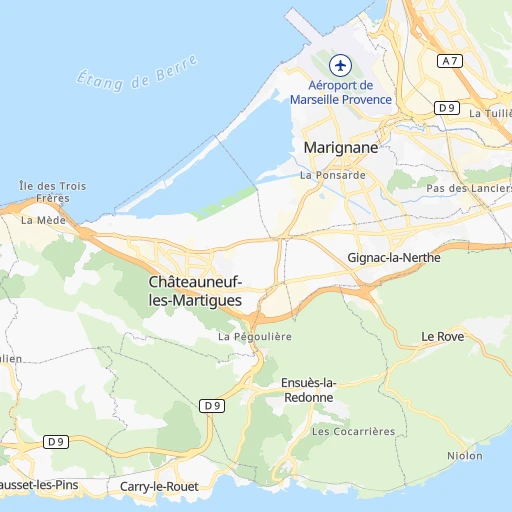 CARTE DE FOS-SUR-MER : Situation géographique et population de Fos-sur ...