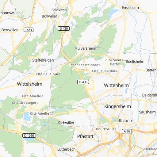 CARTE DE MULHOUSE : Situation géographique et population de Mulhouse en ...