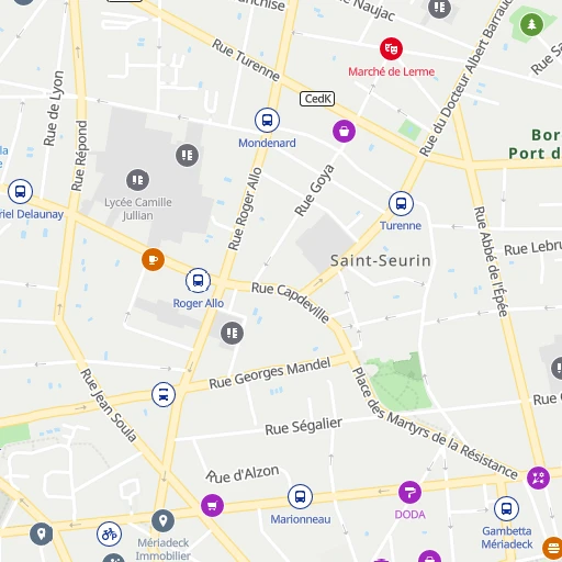 CARTE DE BORDEAUX : Situation géographique et population de Bordeaux en ...