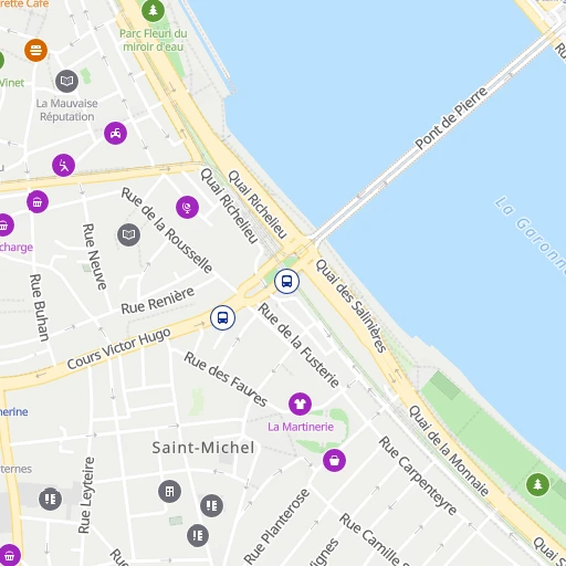 CARTE DE BORDEAUX : Situation géographique et population de Bordeaux en ...