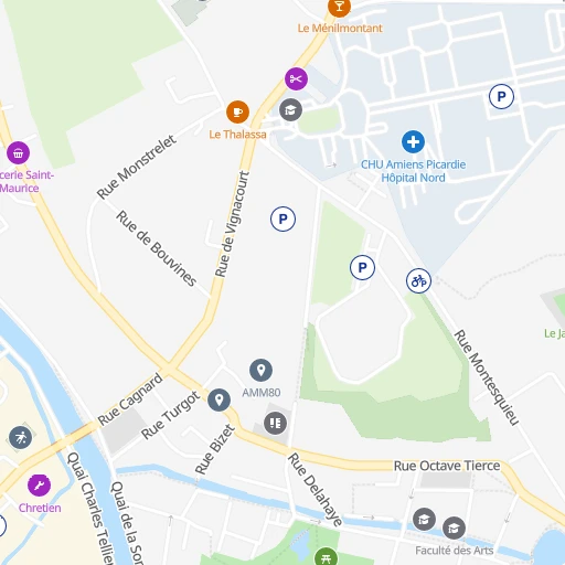 CARTE DE AMIENS : Situation géographique et population de Amiens en ...