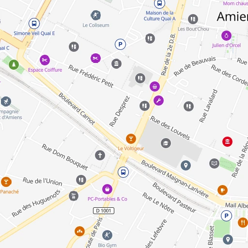 CARTE DE AMIENS : Situation géographique et population de Amiens en ...