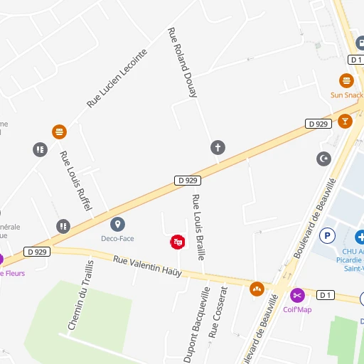 CARTE DE AMIENS : Situation géographique et population de Amiens en ...