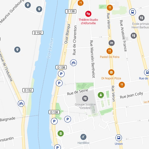 CARTE DE ALFORTVILLE : Situation géographique et population de ...