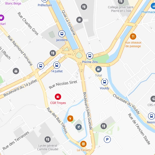 CARTE DE TROYES : Situation géographique et population de Troyes en ...