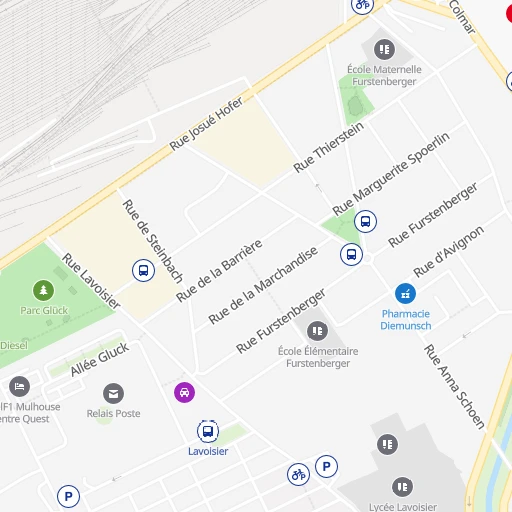 CARTE DE MULHOUSE : Situation géographique et population de Mulhouse en ...