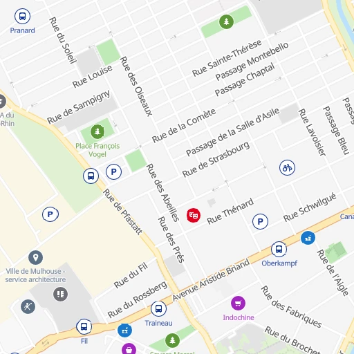 CARTE DE MULHOUSE : Situation géographique et population de Mulhouse en ...