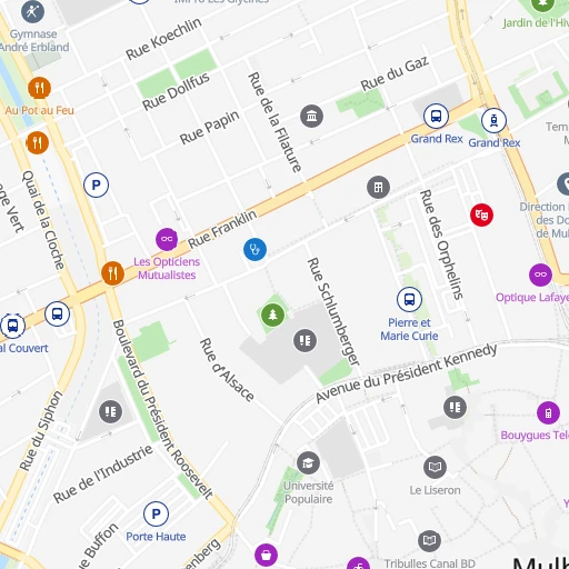 CARTE DE MULHOUSE : Situation géographique et population de Mulhouse en ...