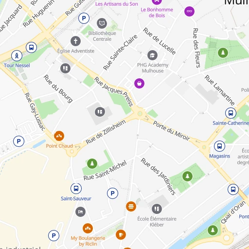CARTE DE MULHOUSE : Situation géographique et population de Mulhouse en ...