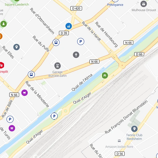 CARTE DE MULHOUSE : Situation géographique et population de Mulhouse en ...